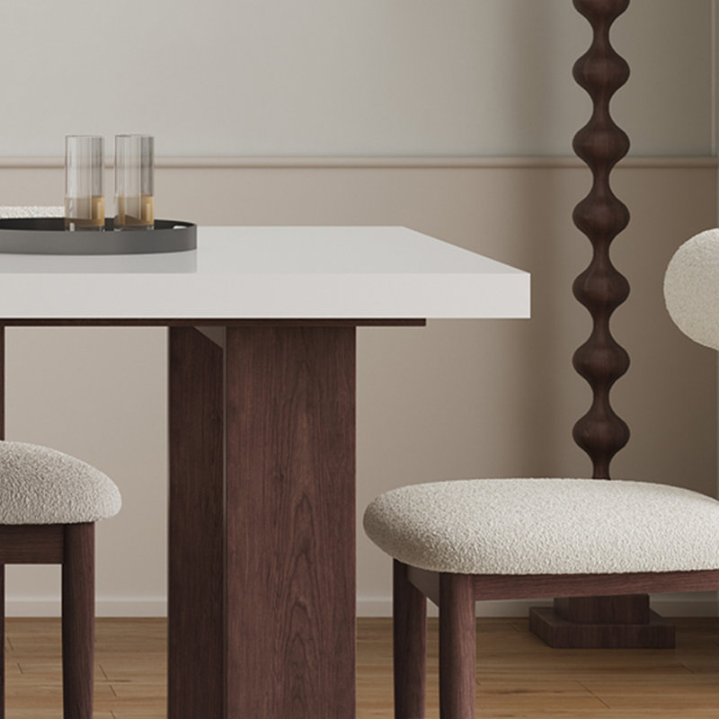 Elamer Rectangular modern simple dining table sets | Wayfair